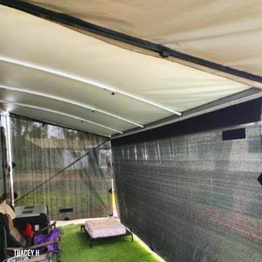 Offroad Caravan Privacy Screen 5.5x2.2m suit 19Ft Awning (2.2m Drop ...